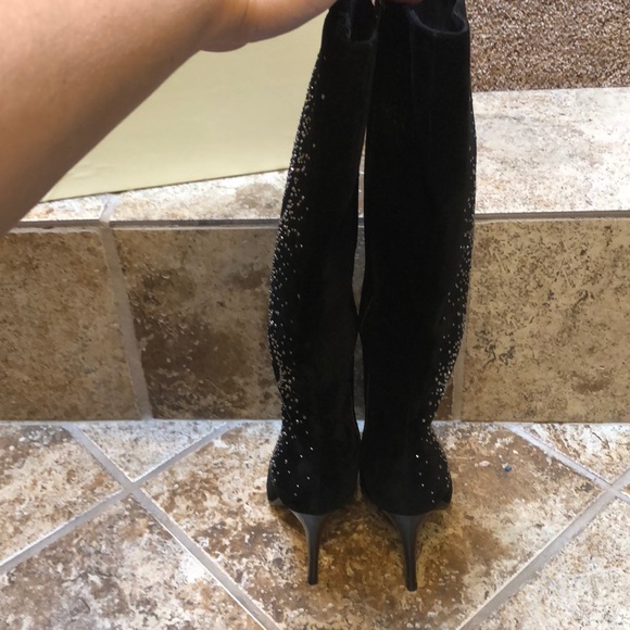 Nancy Li | Shoes | Sexy Vegas Nancy Li Embellished Stiletto Boot | Poshmark